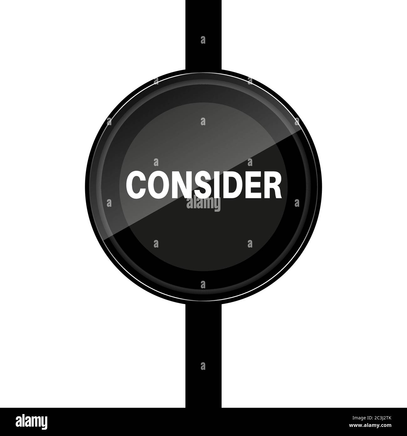 Black round vector shape illustration on a white background. Poster ...