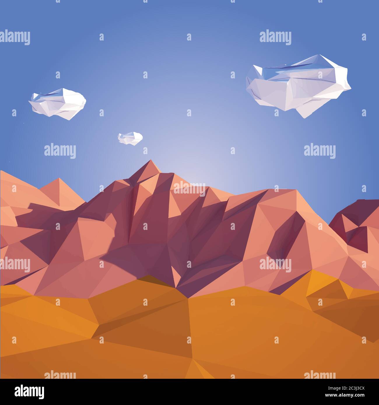 Low poly landscape hi-res stock photography and images - Alamy