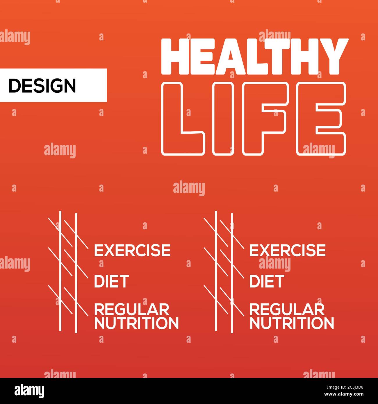 Healthy lifestyle poster. Things to do for a healthy life. Writings in ...