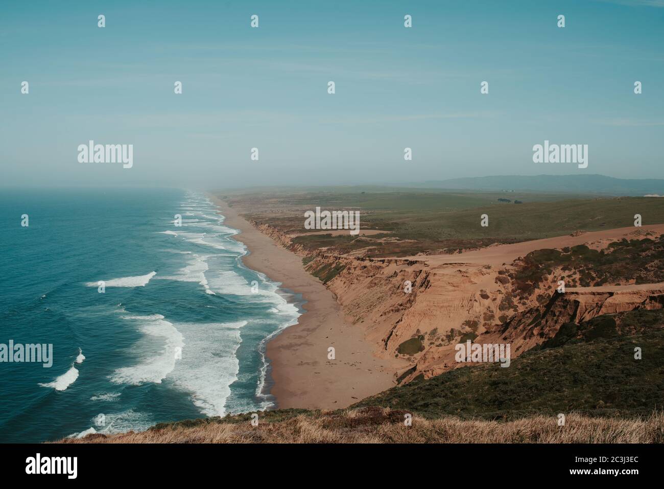 Beautiful scenery of a Point Reyes National Seashore in Inverness, USA ...