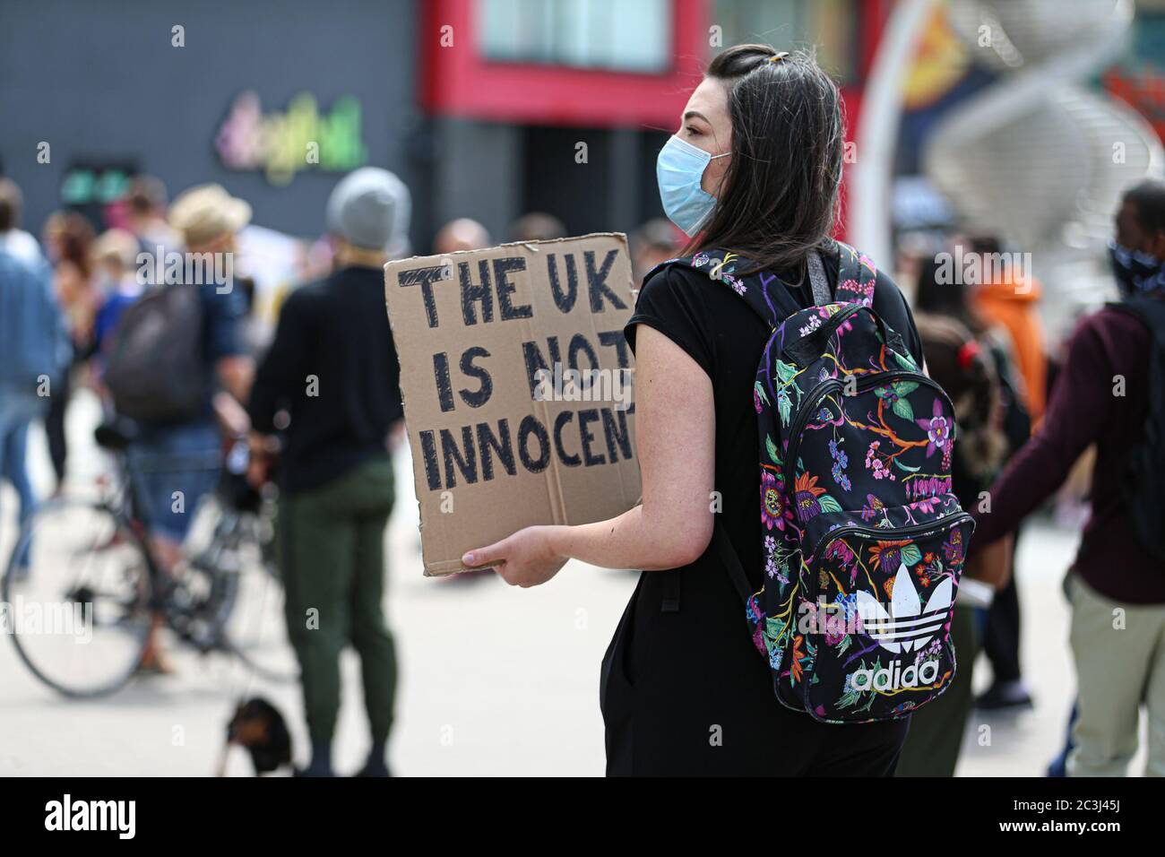 Black lives matter protest newcastle hi-res stock photography and ...