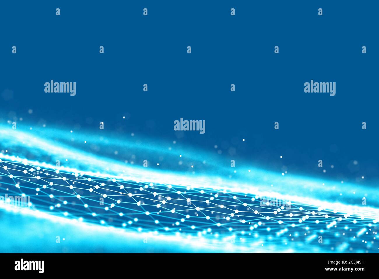 Background 3d grid.Cyber technology Ai tech wire network futuristic ...