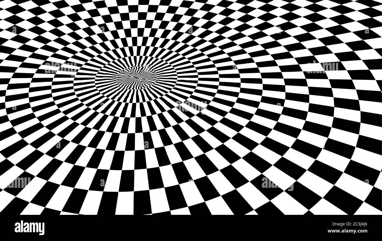 Optical illusion vector. Checker texture. Vector illustration Stock ...