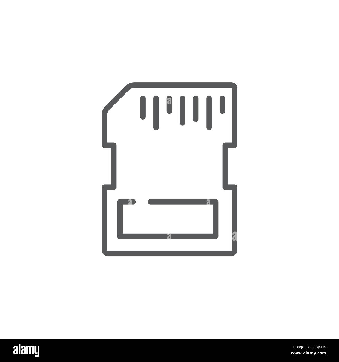 Memory card vector icon symbol storage isolated on white background ...