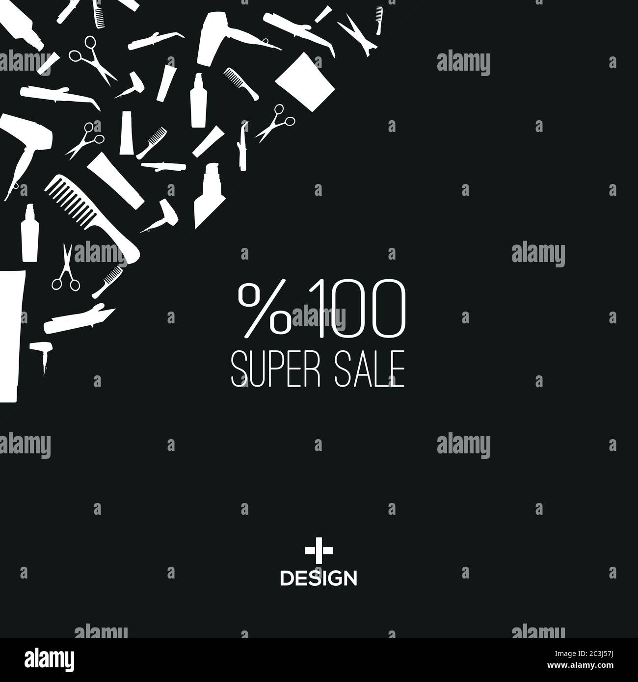 Hair beauty makeup on Stock Vector Images - Alamy