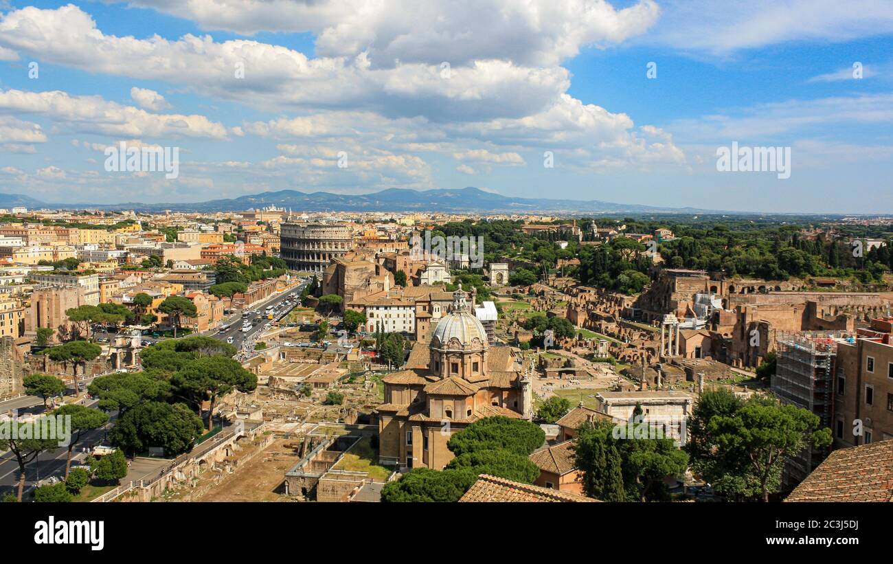 The amazing Rome skyline is incredible Stock Photo - Alamy