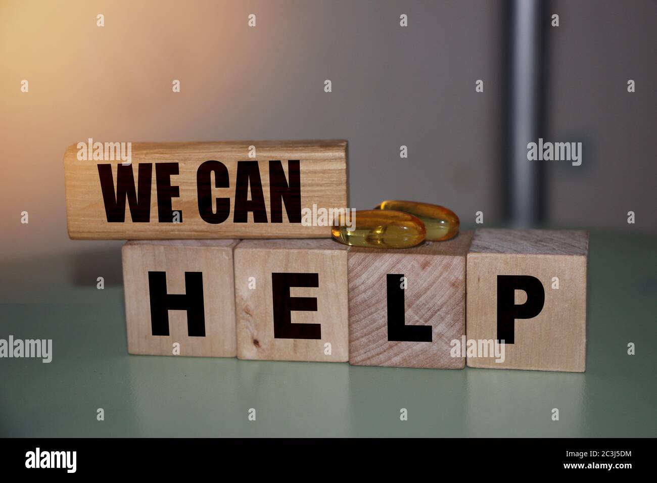 We can help blocks word hi-res stock photography and images - Alamy