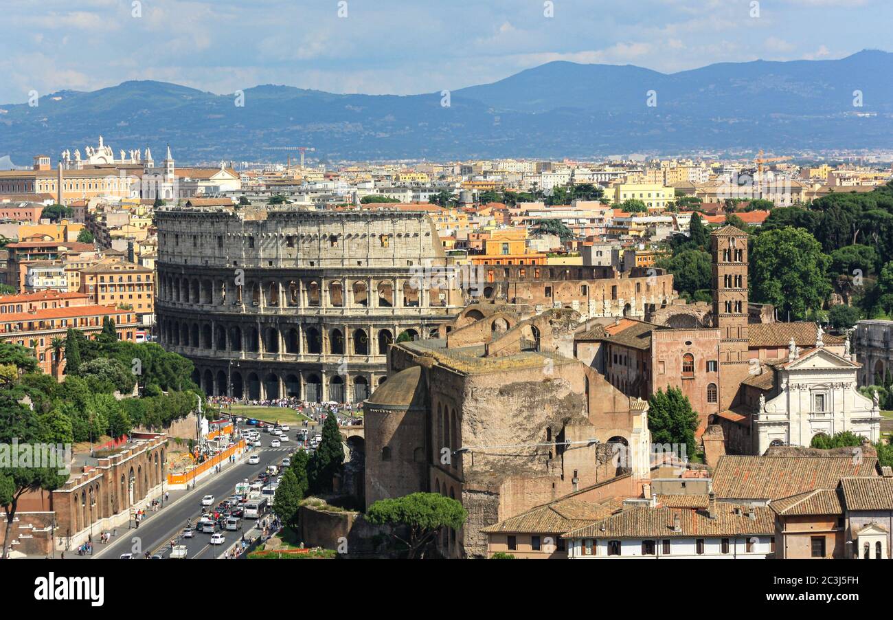 The amazing Rome skyline is incredible Stock Photo - Alamy