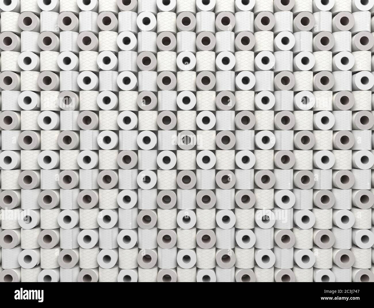 Many rolls of toilet paper are lined in a row. Background from toilet ...