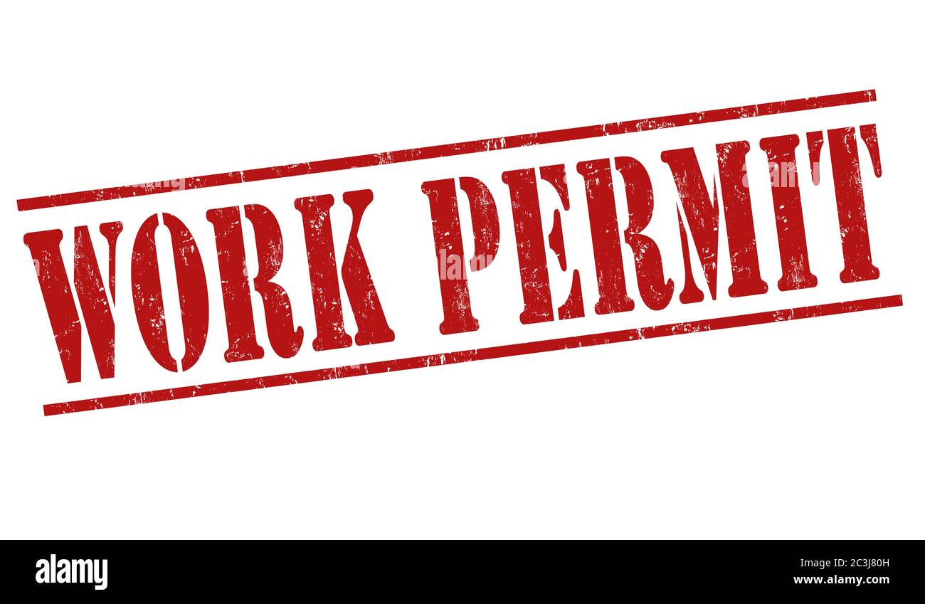 Work permit stamp Cut Out Stock Images & Pictures - Alamy