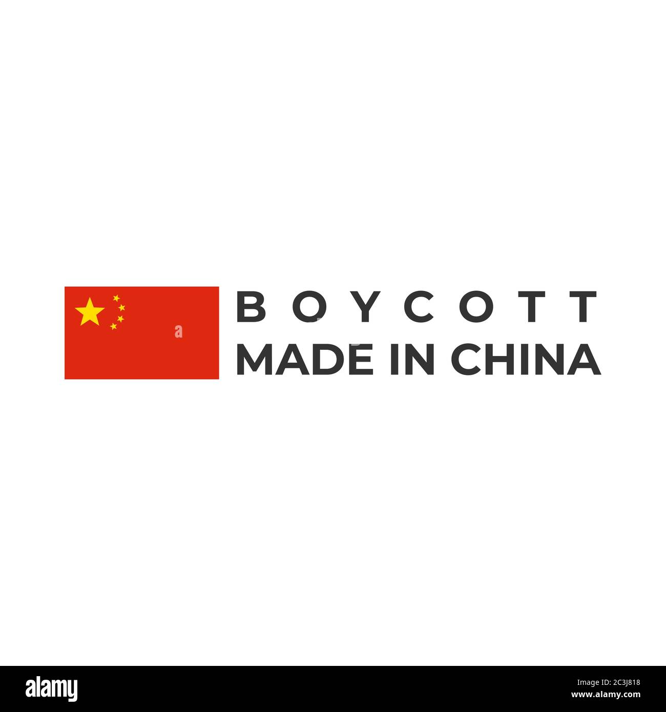 Boycott China Now Icon Stock Vector Image & Art - Alamy