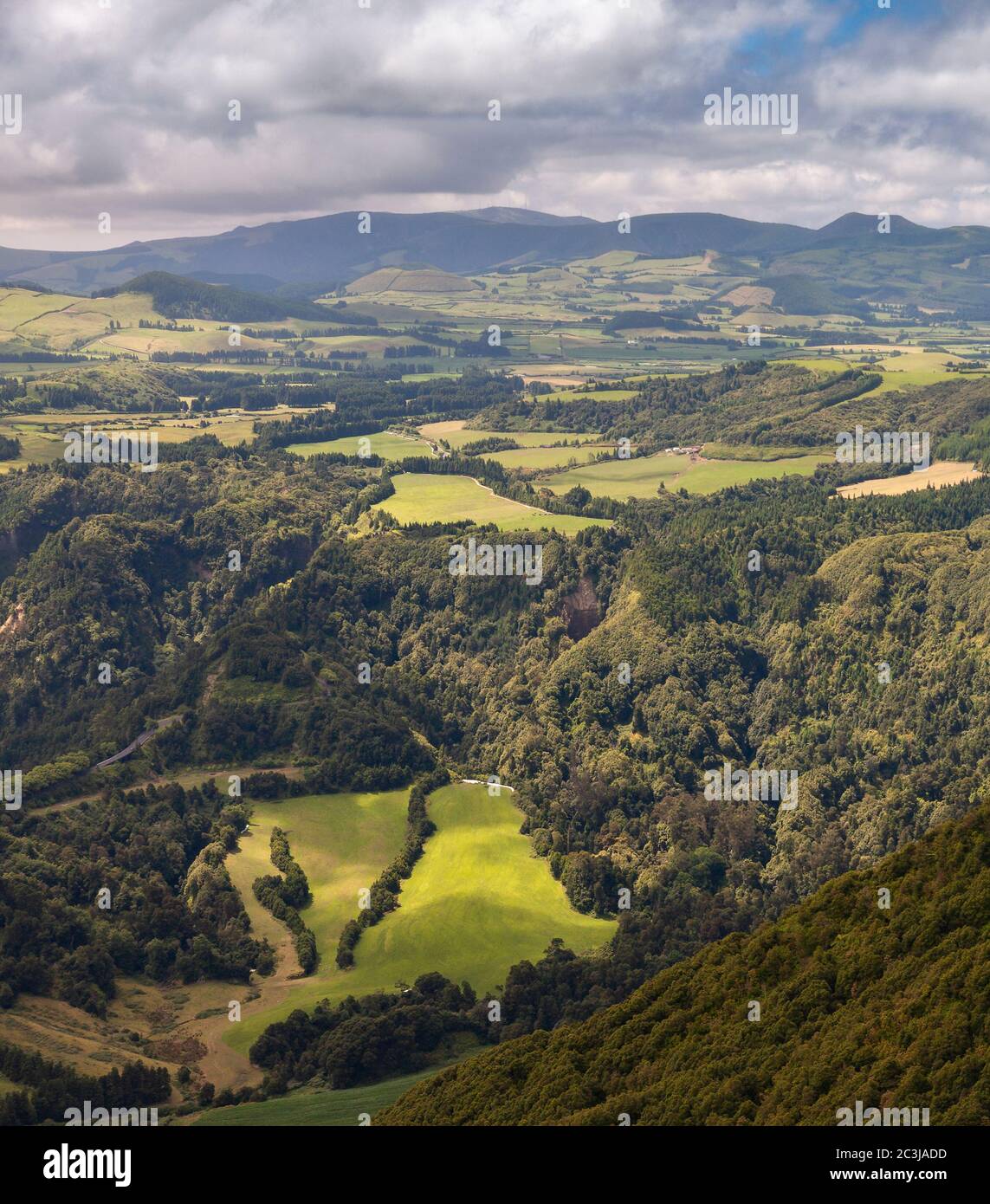 Paintely Green Landscape in Sao Miguel, Azores Islands Stock Photo - Alamy