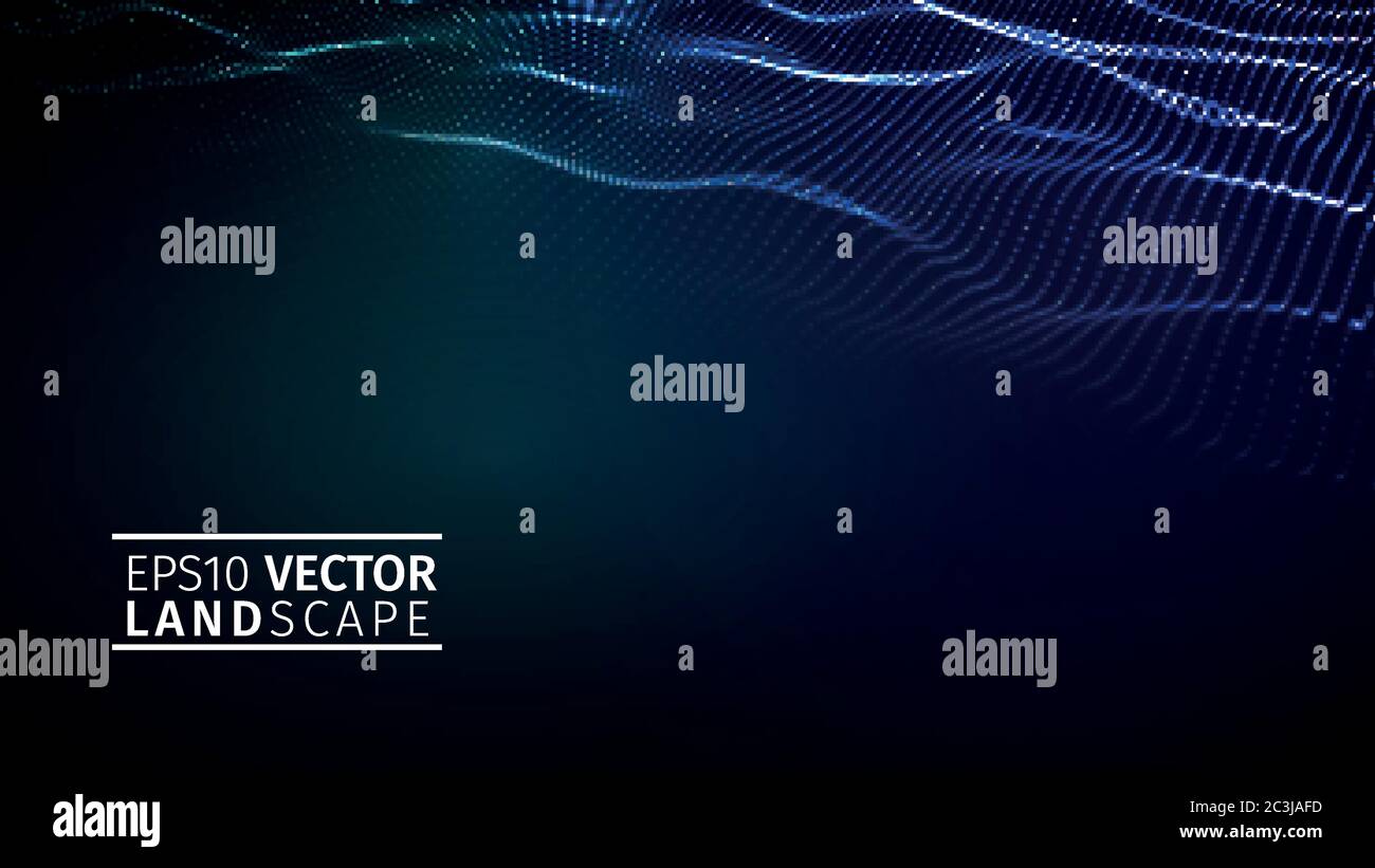 Abstract blue technology background . Vector illustration EPS10. Modern ...