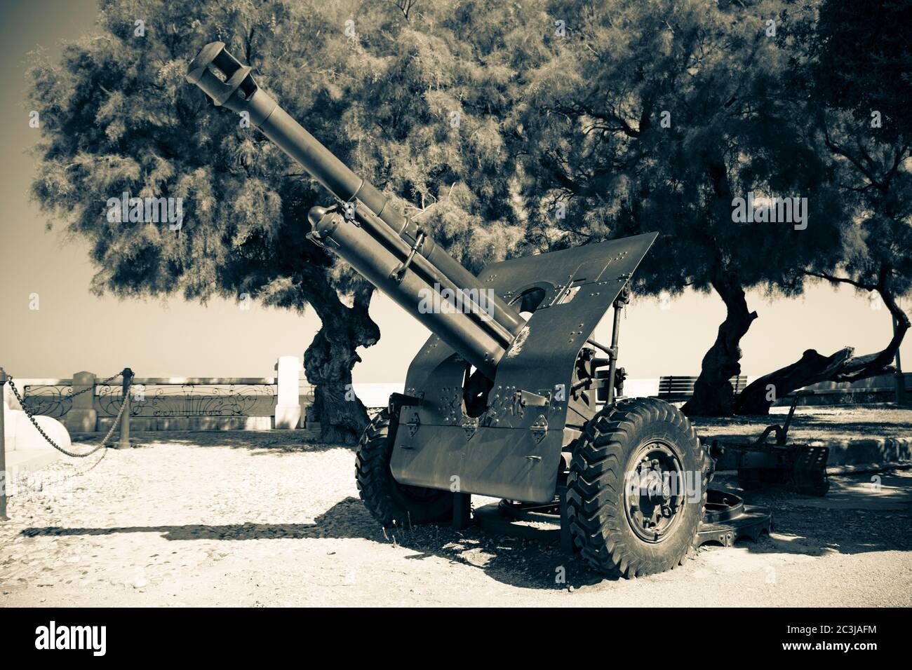 September 24, 2018 - Trani, Puglia, Italy - Italian anti-tank gun, from ...