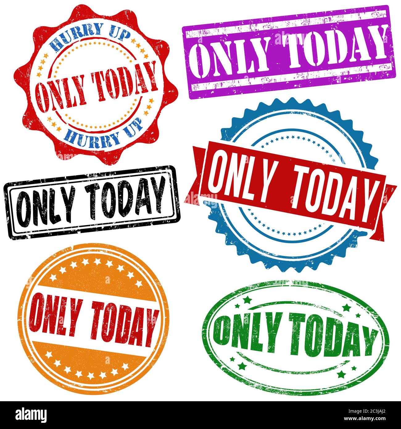 Vintage letters stamps Cut Out Stock Images & Pictures - Alamy