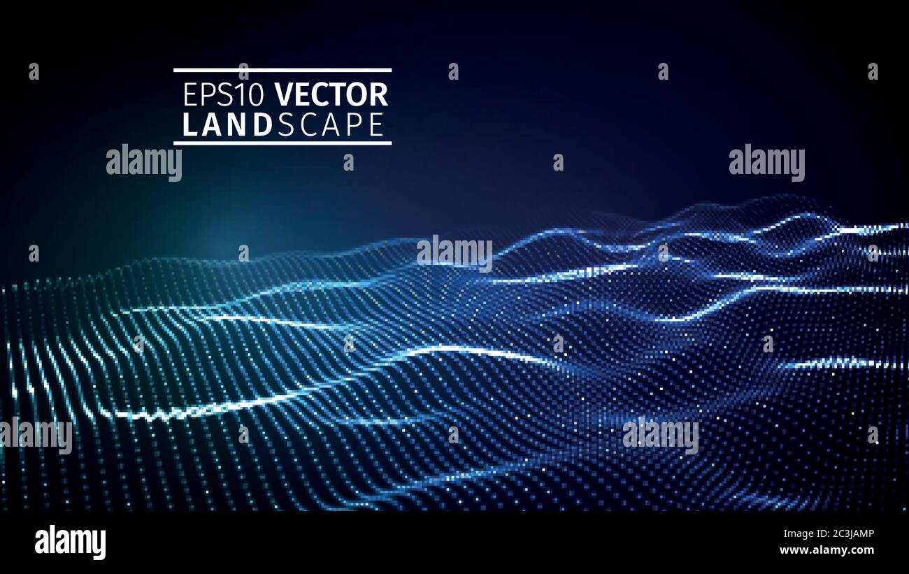 Abstract blue technology background . Vector illustration EPS10. Modern network technology ...