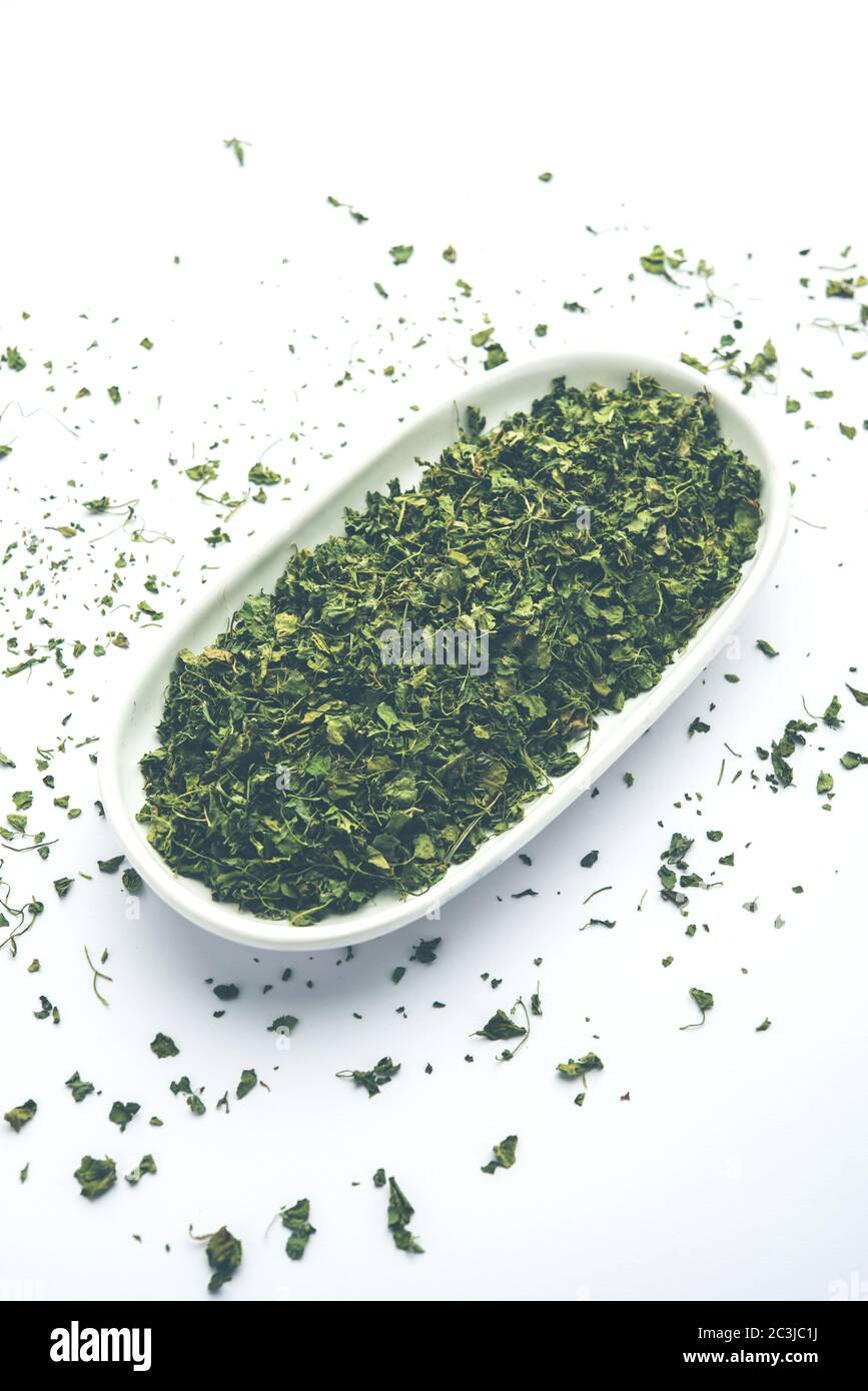Kasoori Methi also known as Kasuri Methi or Dried Fenugreek Leaves ...