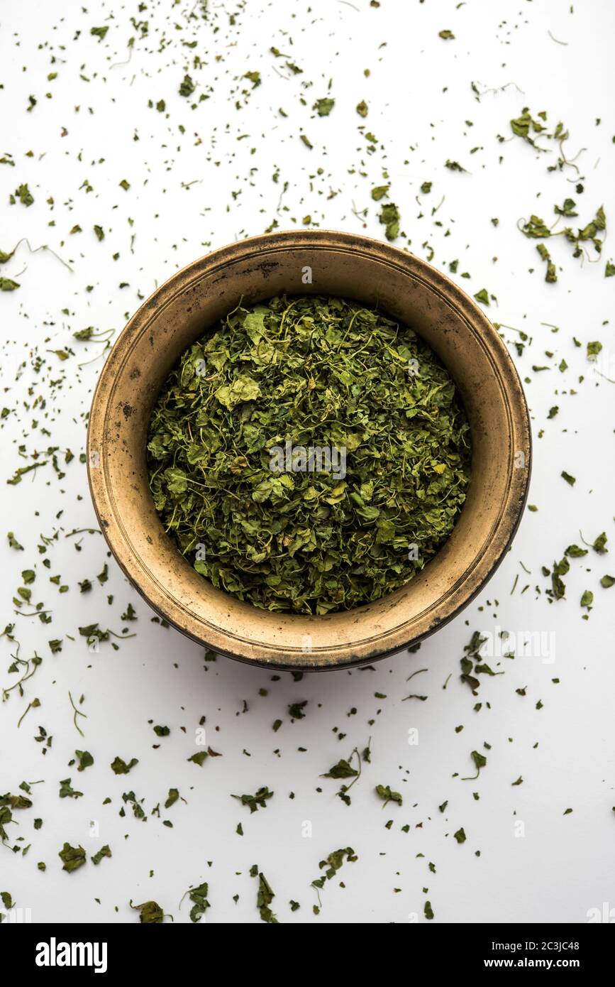 Kasoori Methi also known as Kasuri Methi or Dried Fenugreek Leaves ...