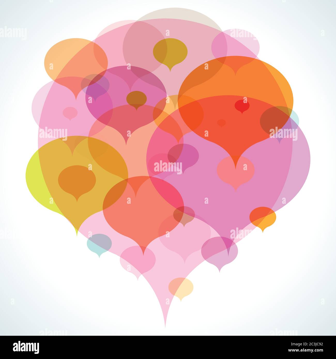 Colorful Bubble Background, vector illustration Stock Vector Image ...