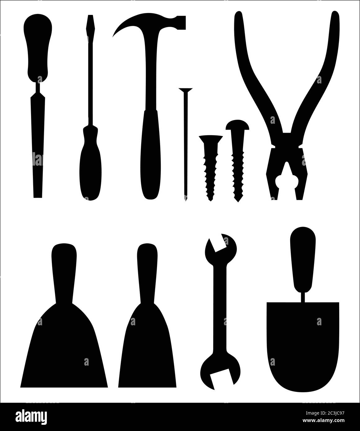 Set of tools, abstract vector illustration Stock Vector Image & Art - Alamy