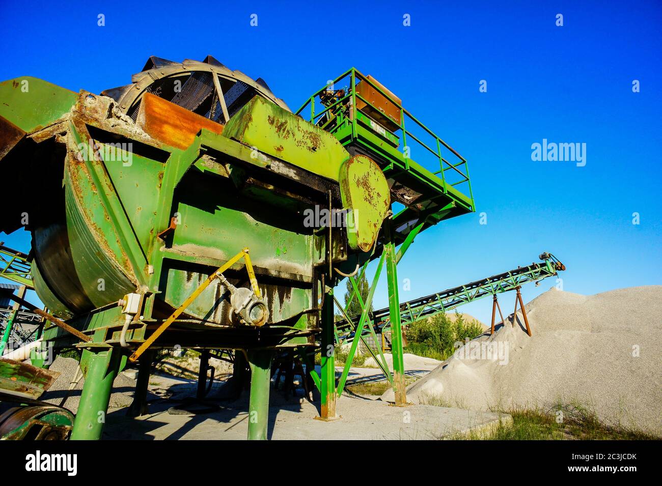 Industrial Gravel Quarry and Sand Stone Refinery Stock Photo - Alamy