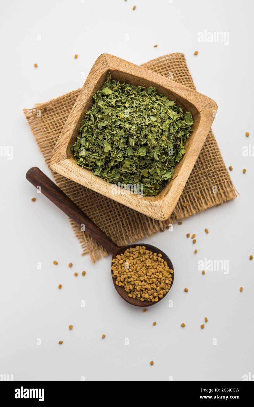 Kasoori Methi also known as Kasuri Methi or Dried Fenugreek Leaves ...