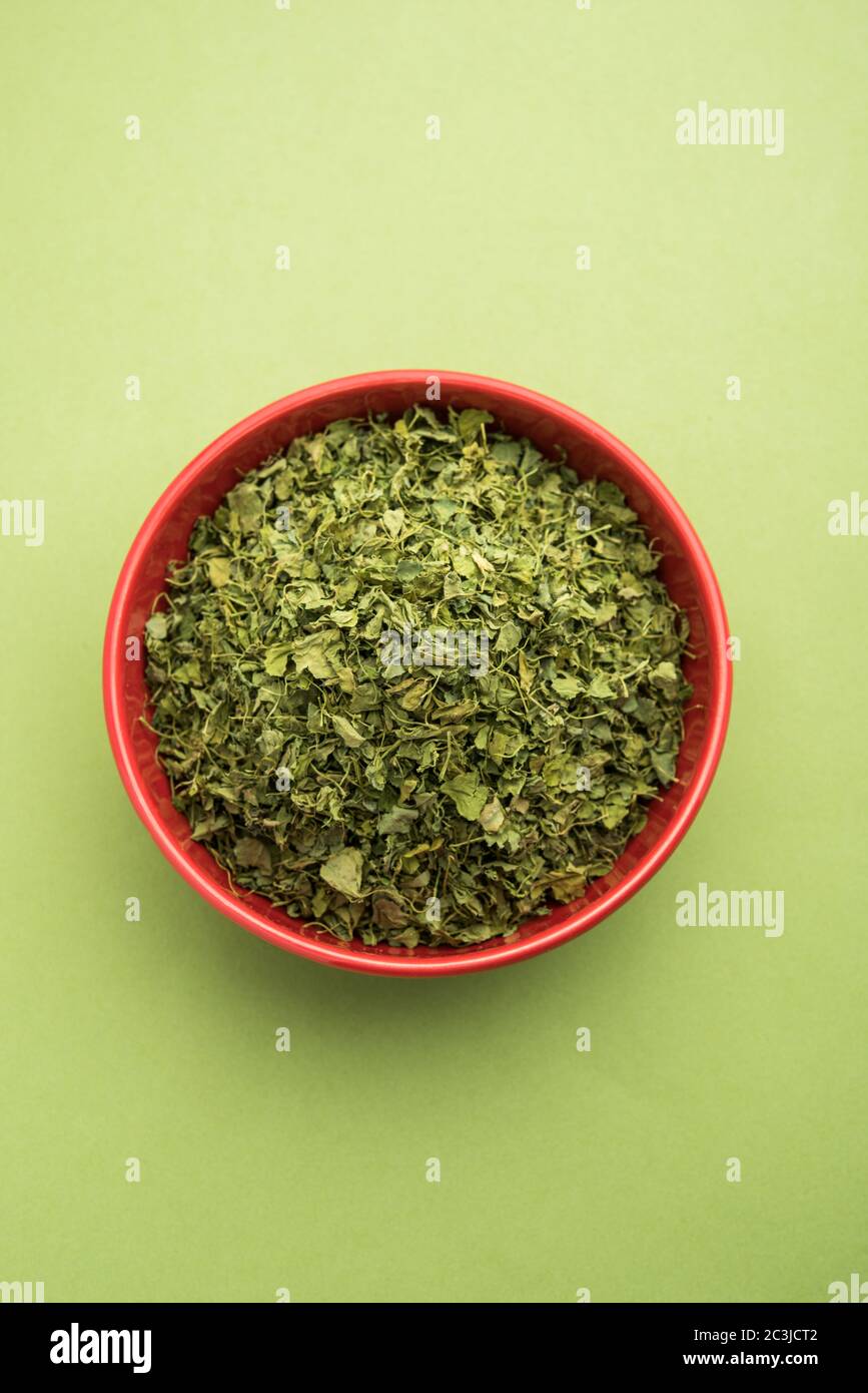 Kasoori Methi also known as Kasuri Methi or Dried Fenugreek Leaves ...