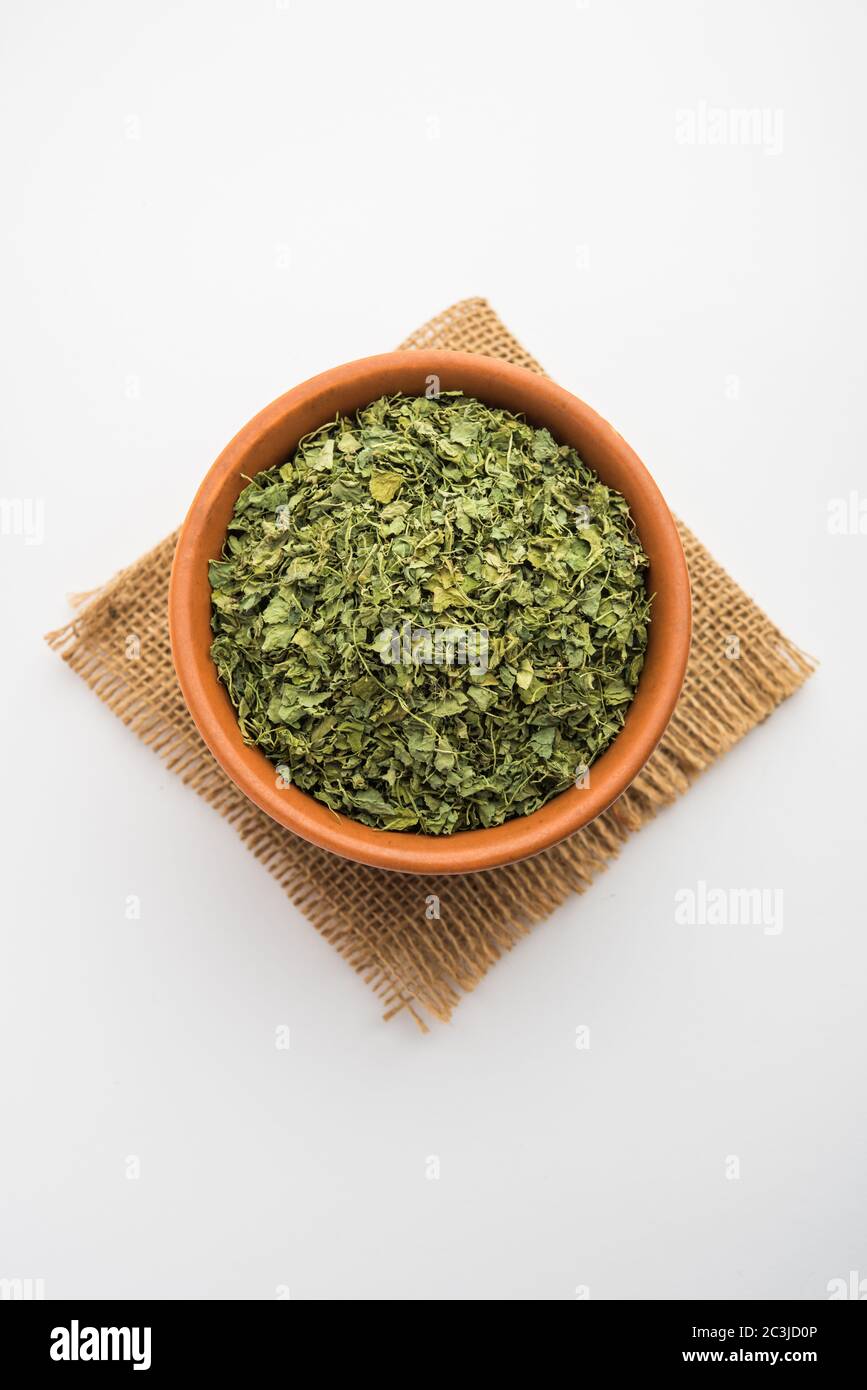 Kasoori Methi also known as Kasuri Methi or Dried Fenugreek Leaves ...