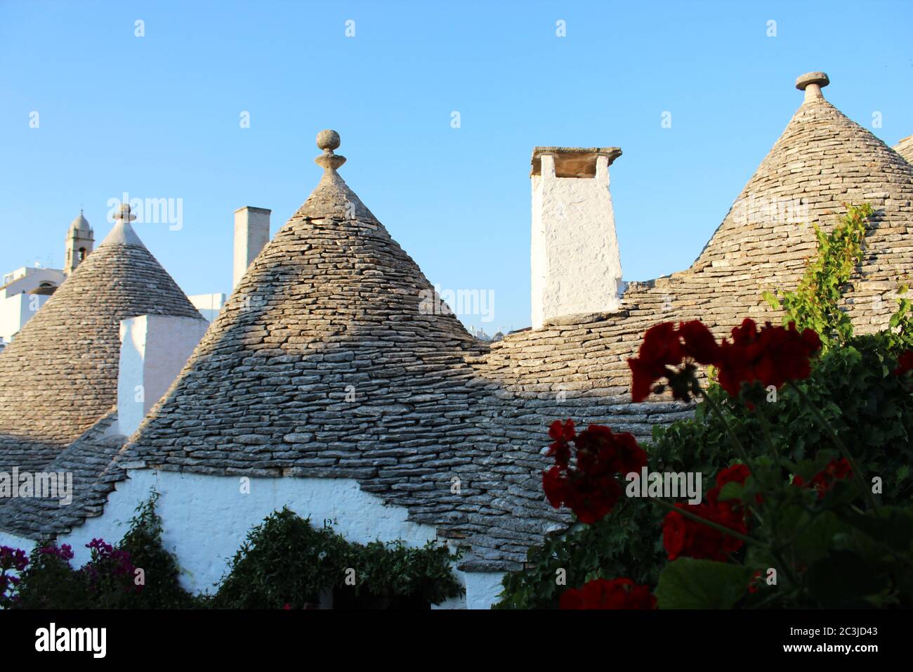 The beautiful city of Alberobello, in Puglia, in the province of Lecce ...