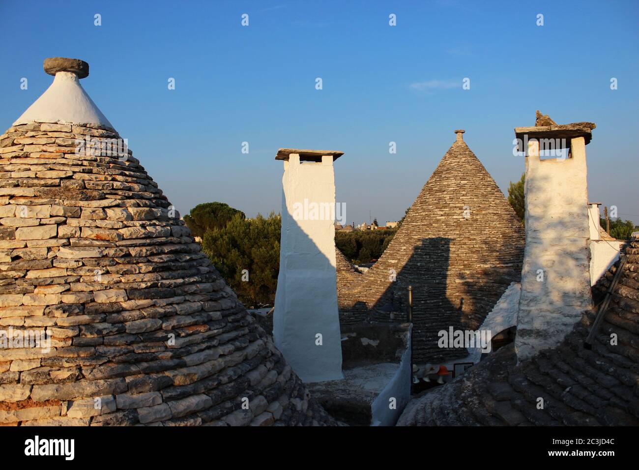 The beautiful city of Alberobello, in Puglia, in the province of Lecce ...
