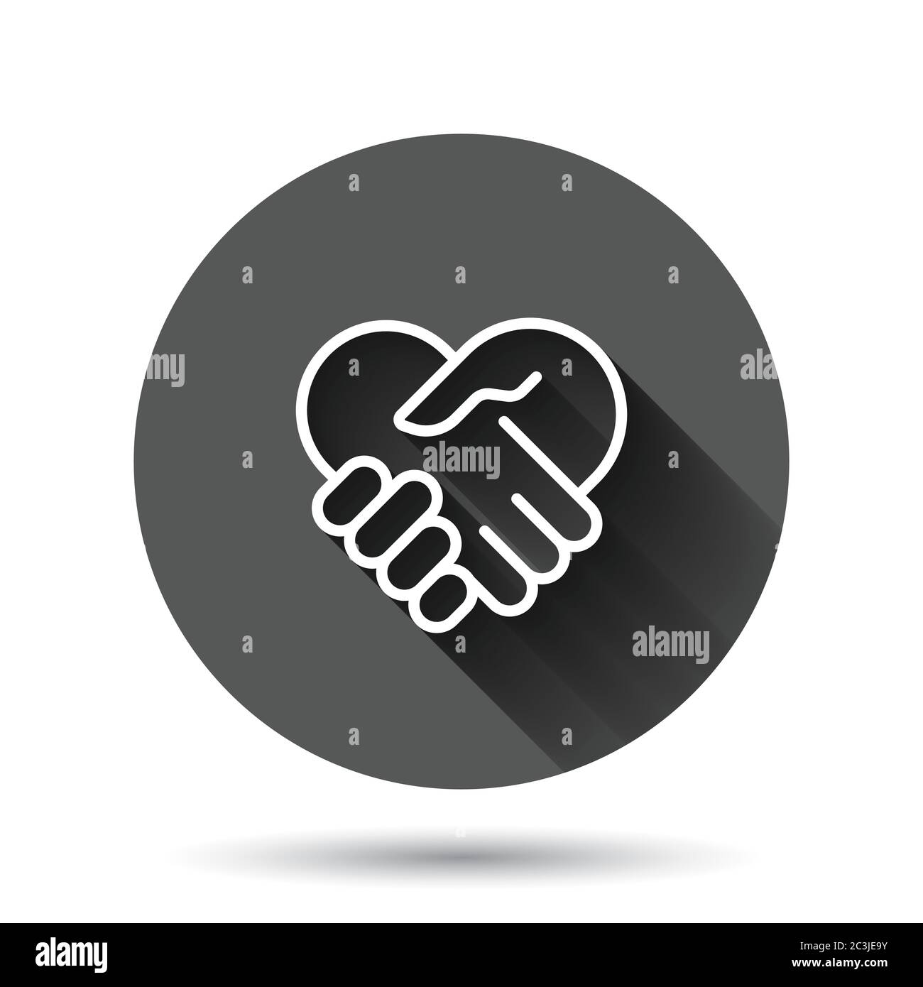 Handshake circle illustration hi-res stock photography and images - Alamy