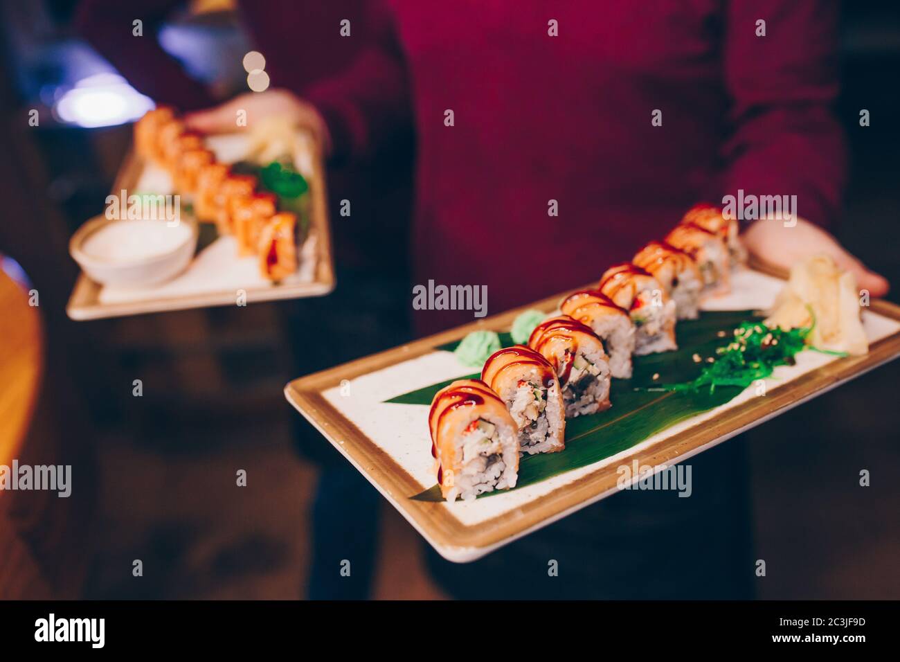 Japan restaurant waiter hi-res stock photography and images - Alamy