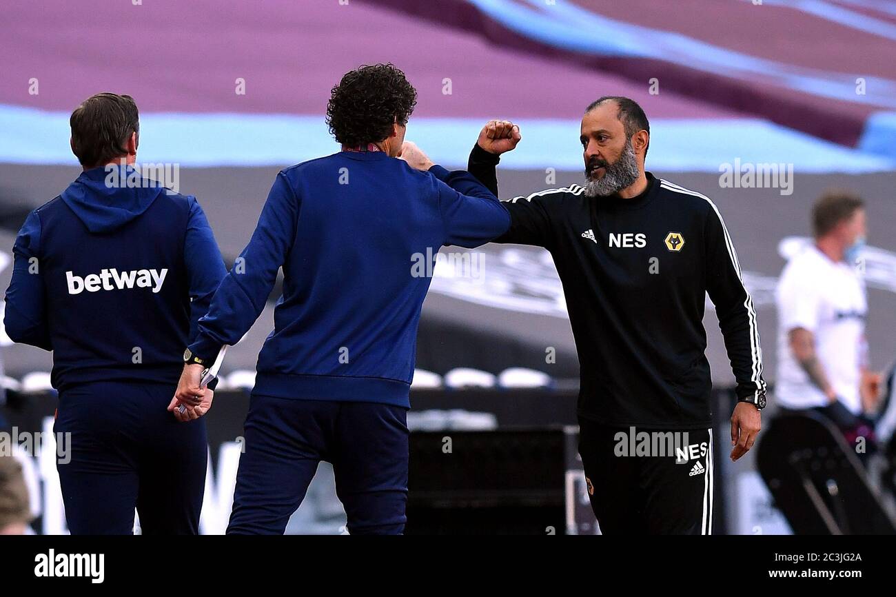 Wolverhampton Wanderers manager Nuno Espirito Santo after he Premier ...