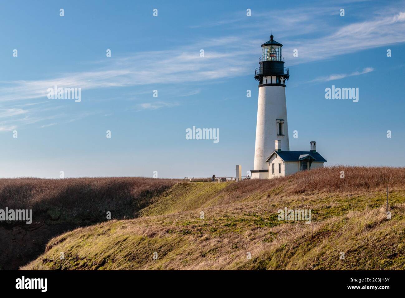 Yaquina Head Lighthouse Newport Oregon Stock Photo - Alamy