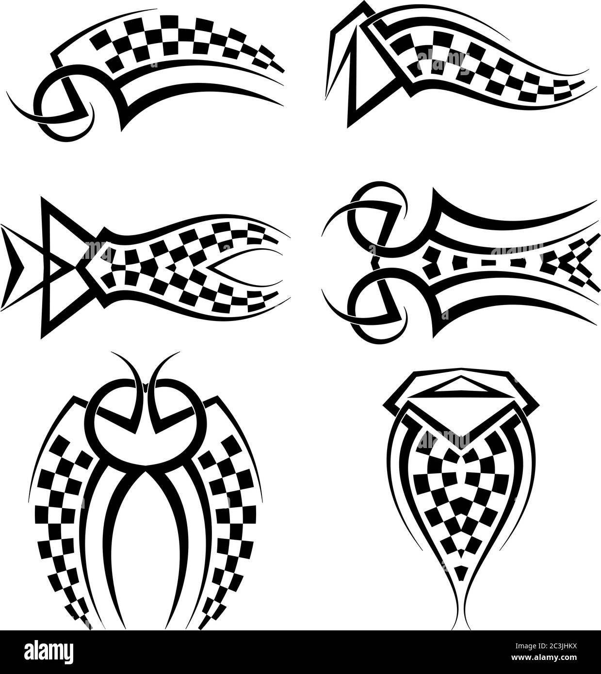 Tribal Car Decal : Vinyl Ready, Vehicle Graphics Vector Illustration ...
