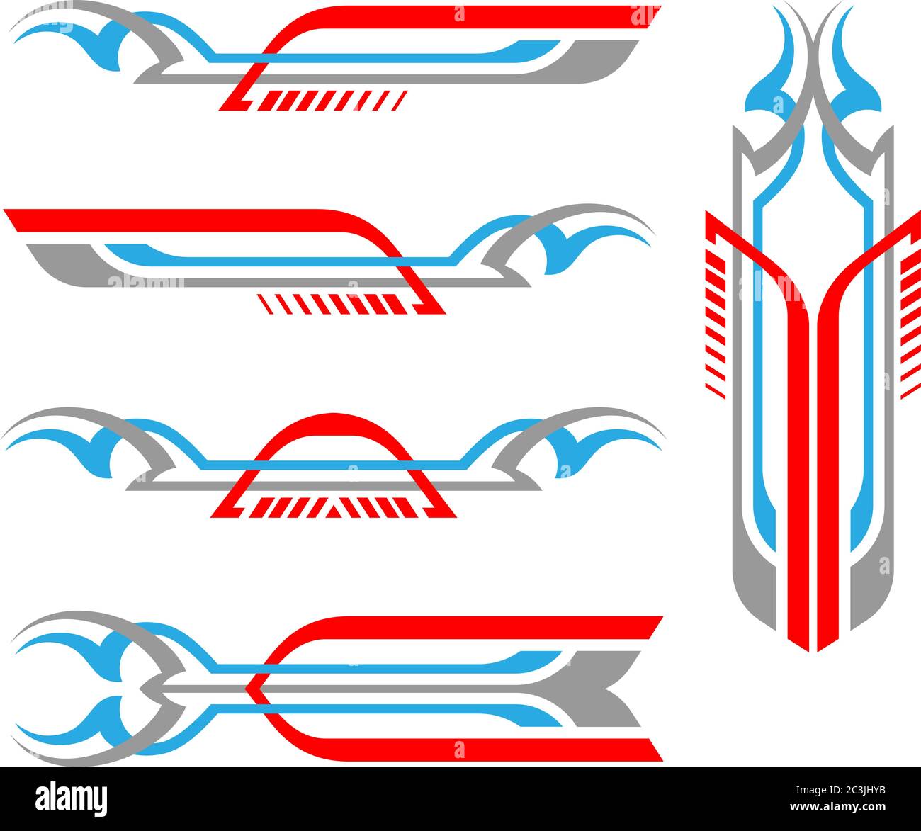 Large Car Vector Stripes
