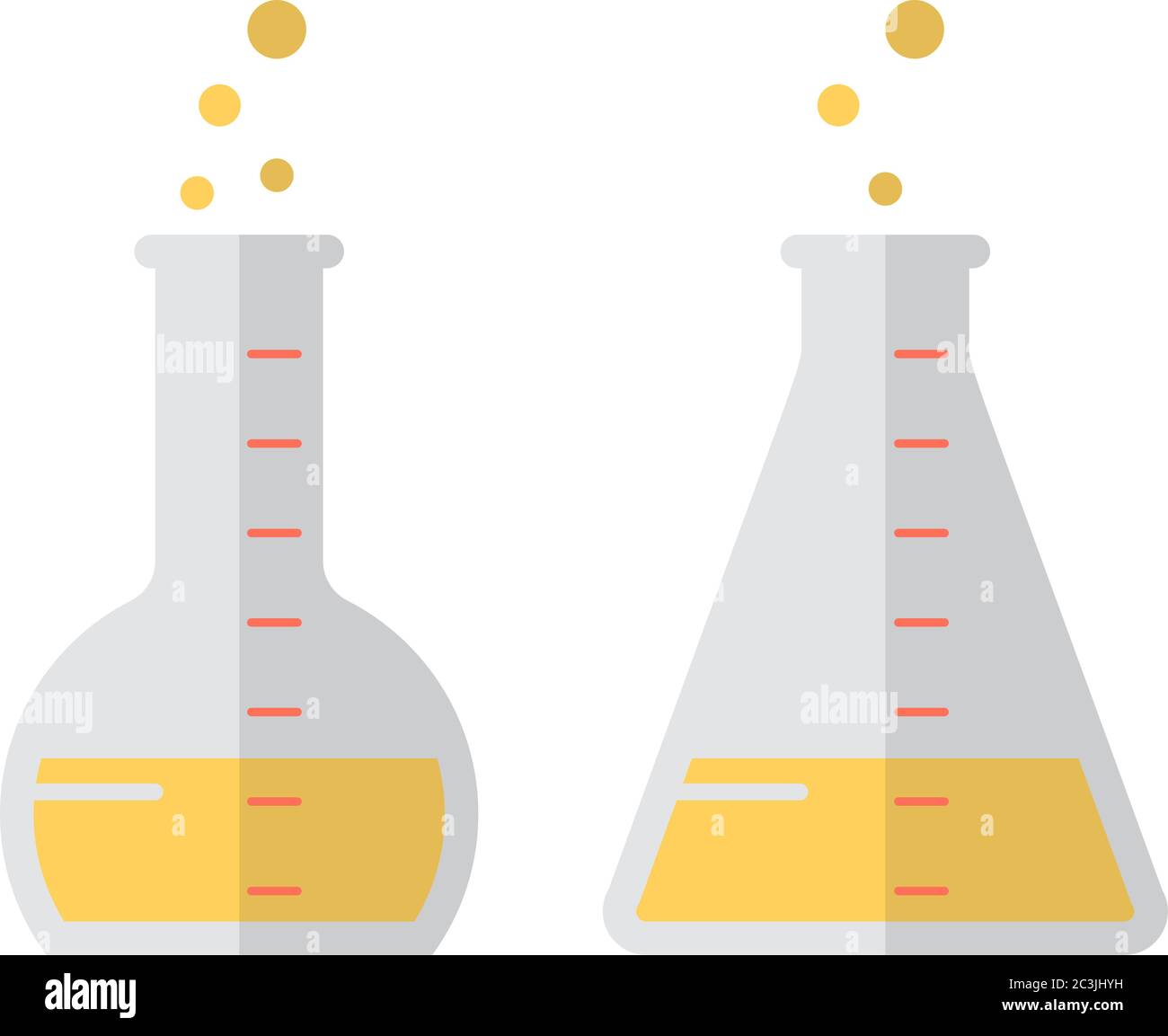 Laboratory Glass Beaker Icon Vector Illustration Stock Vector Image & Art - Alamy
