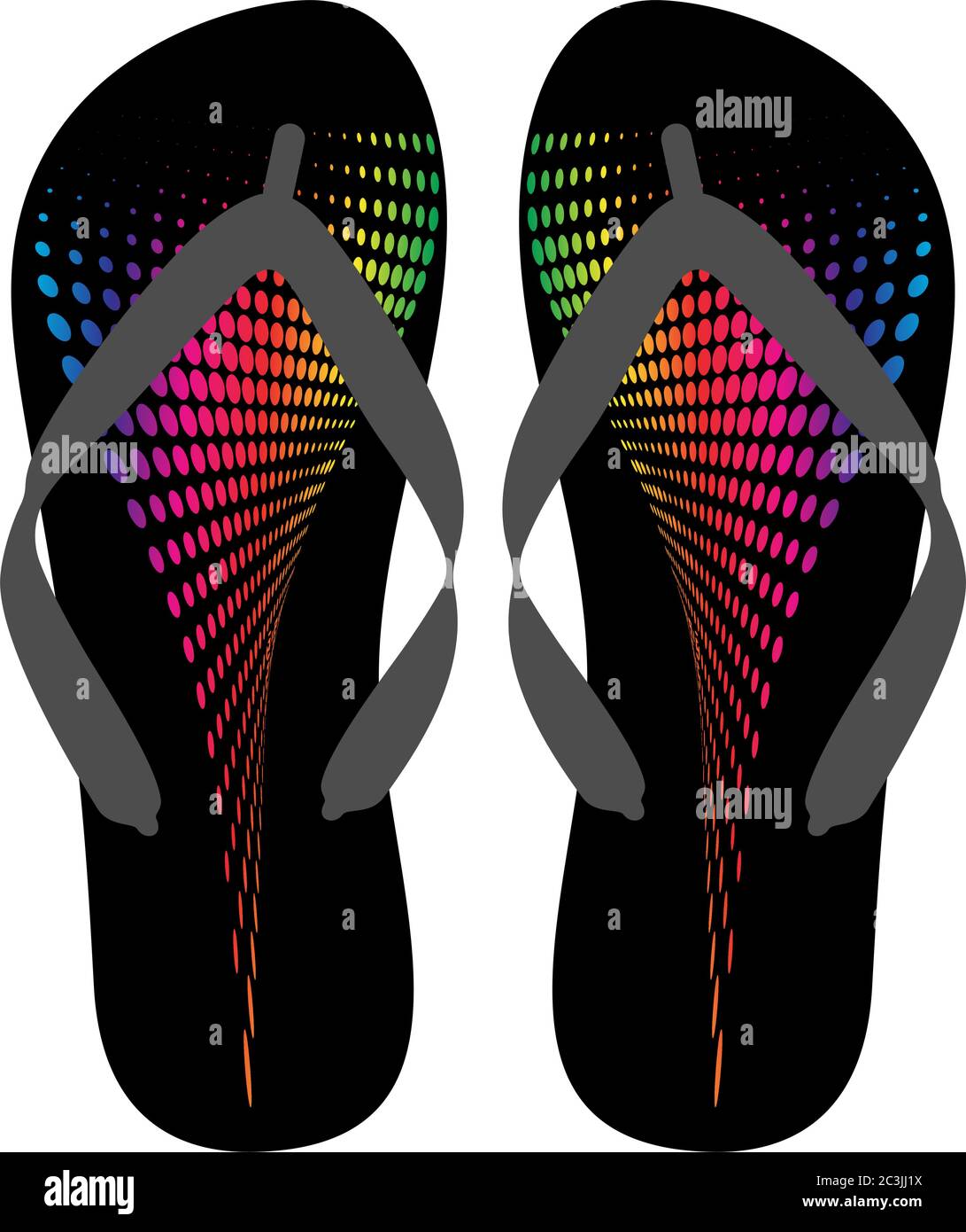 Beach Slipper Vector Illustration Stock Vector Image & Art - Alamy