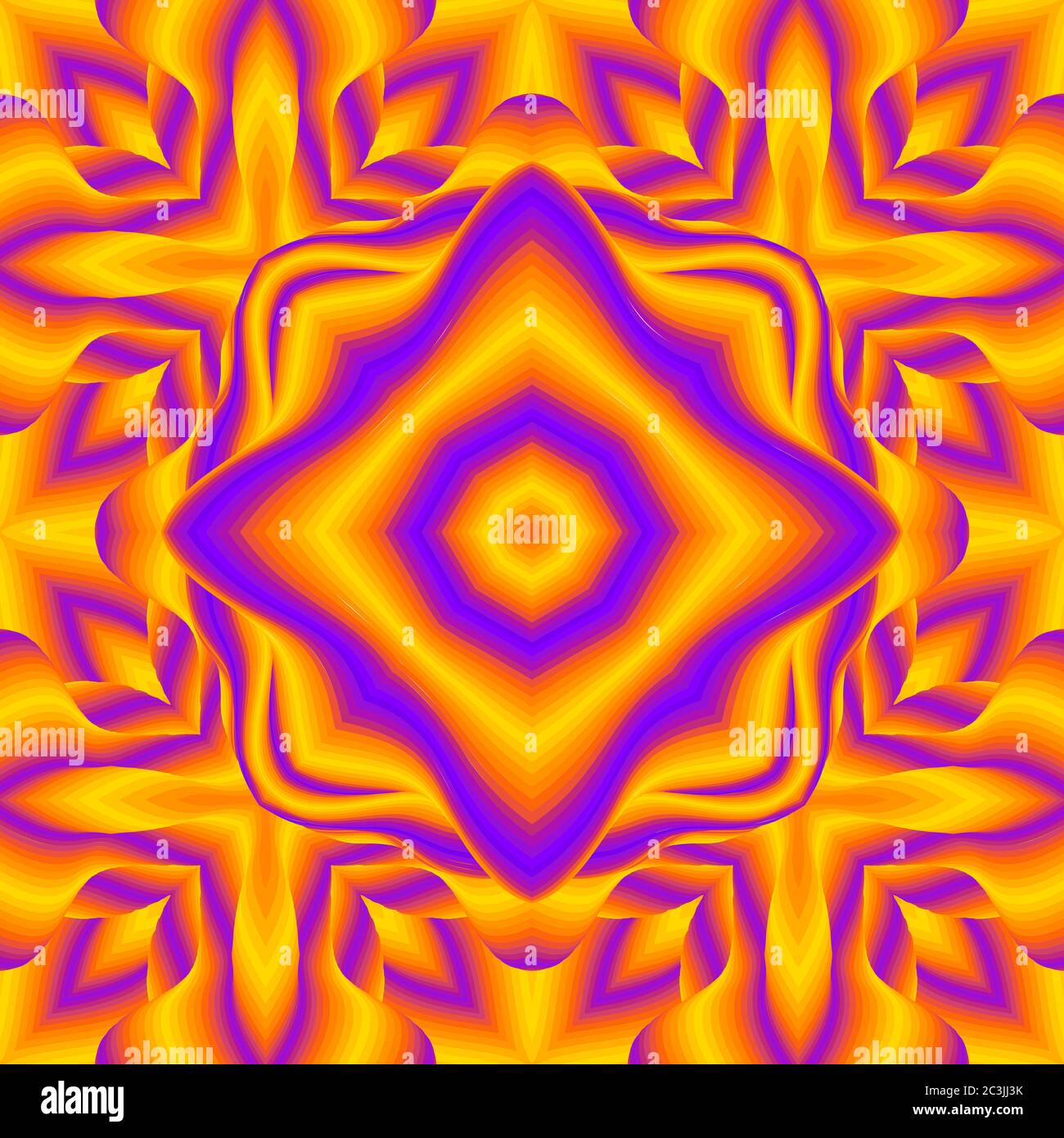 Op Art retro futuristic background. Optical illusion 80s background ...