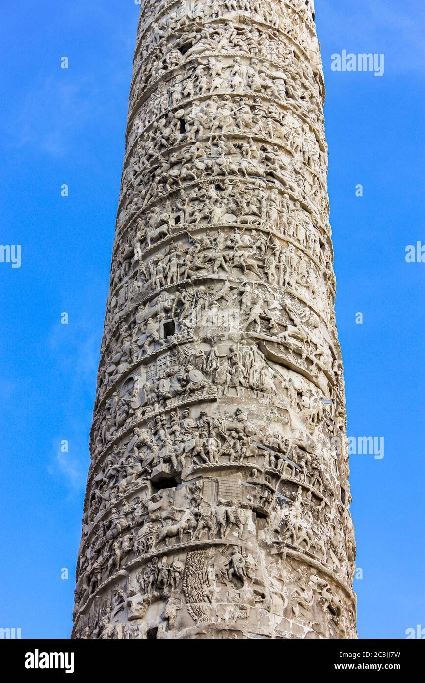 Trajan's Column is an amazing historical structure Stock Photo - Alamy