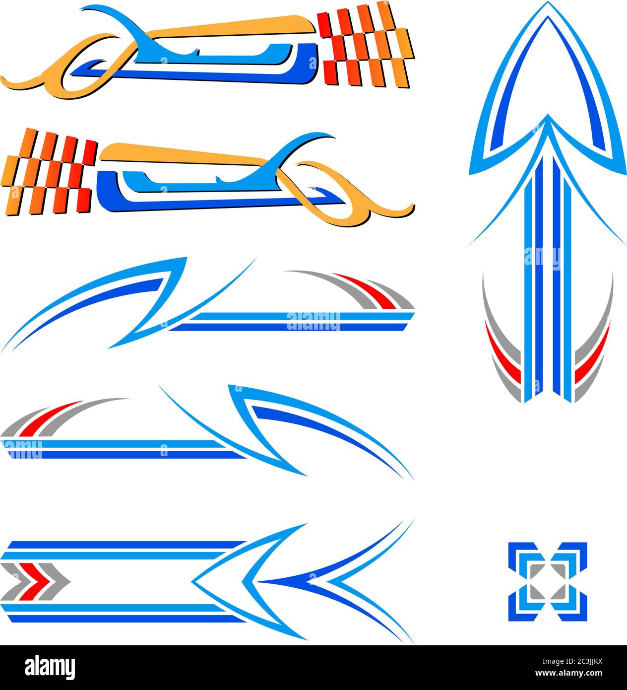 Vehicle Graphics, Stripe : Vinyl Ready Vector Art Stock Vector Image ...