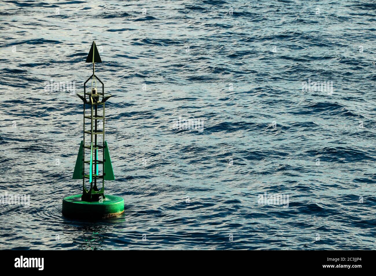 Floating Navigational Sign in a Canary Island Port Stock Photo - Alamy
