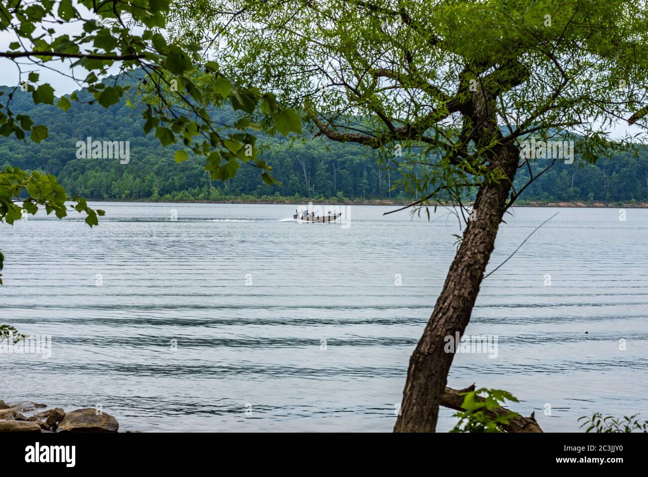 Boating on Cave Run Lake in Kentucky Stock Photo - Alamy