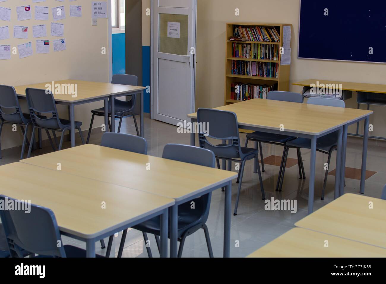 Empty kindergarten classroom hi-res stock photography and images - Alamy