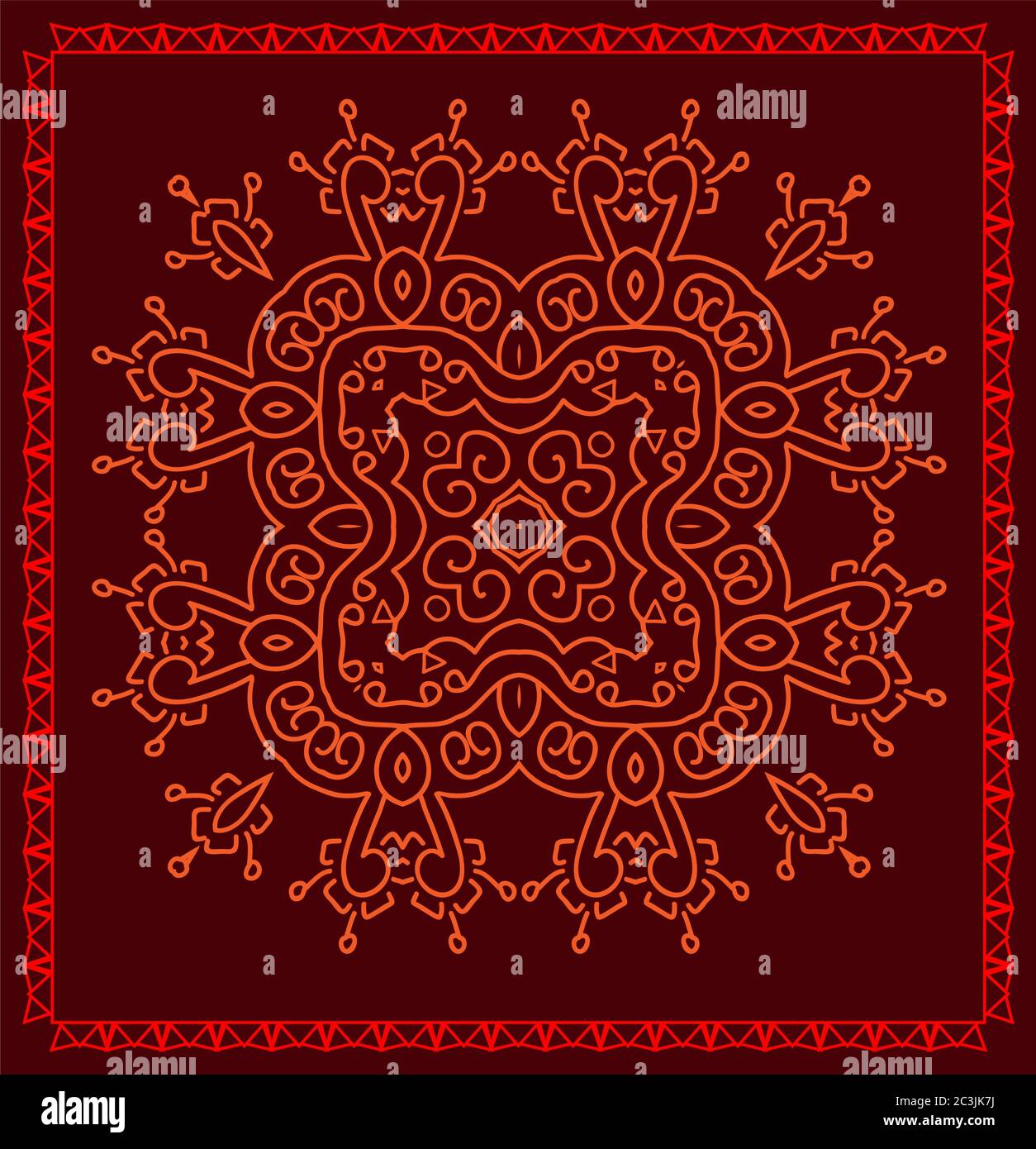 Folk, Tribal Design, Motif, Wall Painting Vector Art Stock Vector Image ...