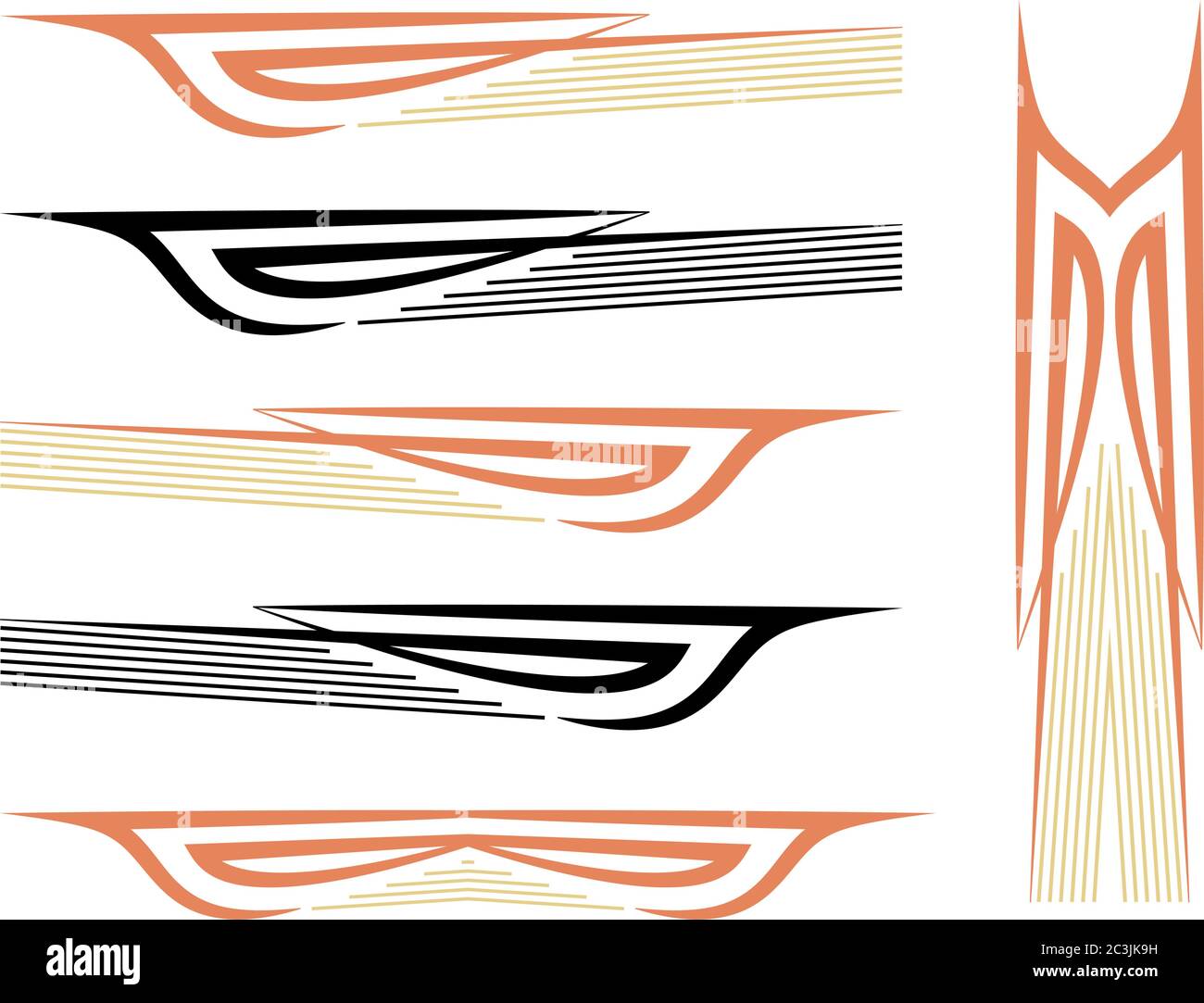 Vehicle Graphics, Stripe : Vinyl Ready Vector Art Stock Vector Image ...