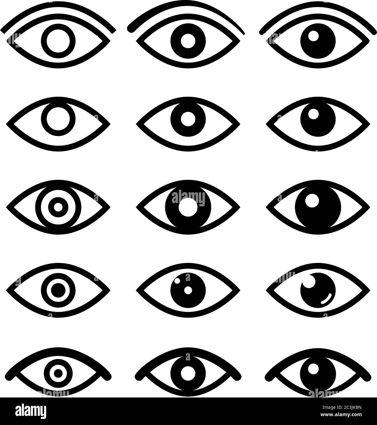 Eye Icon Vector Illustration Stock Vector Image & Art - Alamy