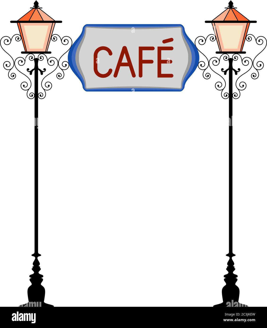 Lantern cafe Stock Vector Images - Alamy