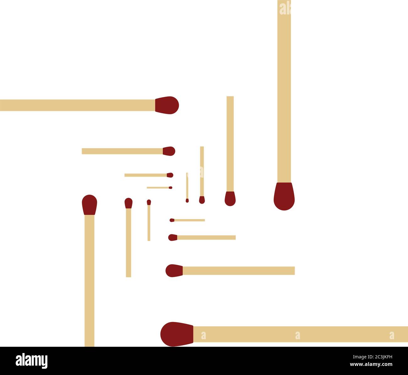 Matchstick Pattern Icon Vector Illustration Stock Vector Image & Art ...