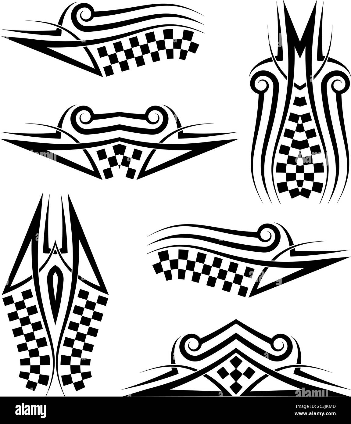 Tribal Car Decal : Vinyl Ready, Vehicle Graphics Vector Illustration ...